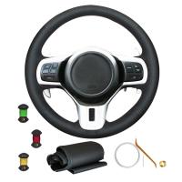 China For Mitsubishi Lancer 10 EVO Evolution Custom the Steering Wheel Covers with Hand Sewing DIY for sale