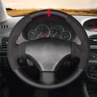 China Wholesale Factor PU Carbon Fiber Steering Wheel Cover for Peugeot 206 1998 1999 2000 2001 2022-2005 206 SW 2003-2005 206 CC 2004 for sale