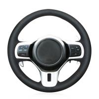 China For Mitsubishi Lancer 10 EVO Evolution Custom the Steering Wheel Covers with Hand Sewing DIY for sale