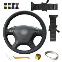 China Custom PU Leather Black DIY Sewing Steering Wheel Cover For Honda Accord 7 Odyssey 2003 2004 2005 2006 2007 2008 2009 2010 for sale