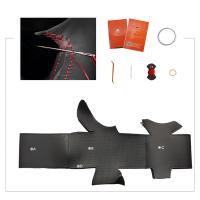 China Custom PU Leather Black DIY Sewing Steering Wheel Cover For Honda Accord 7 Odyssey 2003 2004 2005 2006 2007 2008 2009 2010 for sale