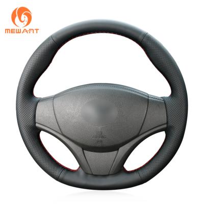 China Hand Stitching Steering Wheel Cover for Toyota Vios 2014 2015 2016 2017 2018 2019 for sale