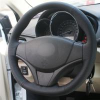 China Hand Stitching Steering Wheel Cover for Toyota Vios 2014 2015 2016 2017 2018 2019 for sale