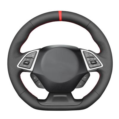 China Customized High Quality PU Leather Steering Wheel Cover For Chevrolet (Chevy) Camaro 2016-2024 for sale