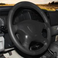 China Custom Hand Sewing Artificial Leather Steering Wheel Cover for Mitsubishi Pajero Montero 2004 for sale