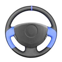 China MEWANT For Renault Clio 2 Twingo 2 Logan 1Sandero 1 New Fashion Fashion Automobile Vehicles Steering Wheel Cover Pu Leather for sale
