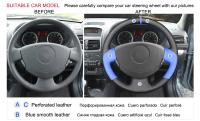 China MEWANT For Renault Clio 2 Twingo 2 Logan 1Sandero 1 New Fashion Fashion Automobile Vehicles Steering Wheel Cover Pu Leather for sale