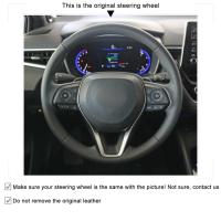 China New Custom Design  Steering Wheel Cover For Toyota Corolla RAV4 Camry Avalon 2018 2019 2020 for sale