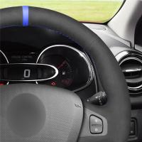 China MEWANT For Renault Clio 4 Captur Samsung QM3 Custom Design Suede Steering Wheel Cover Car Accessories For Winter Wholesale for sale