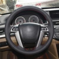China Car Steering Wheel Cover PU Leather Wrap For Honda Accord 6 1998 1999 2000 2001 2002 2003-2019 for sale
