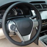 China Customize Hand Sewing Steering Wheel Wrap Cover for Toyota Camry 2002 2003 2004 2005 2006 2007 2008 2009-2017 2018 2019 for sale