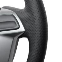 China Hand Sewing PU Leather Black Design Wrap Steering Wheel Cover For Honda Accord 8 Coupe Crosstour 2008 2009 2010 2011 2012 for sale