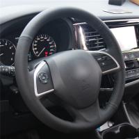 China Accessories Artificial Leather Steering Wheel Cover for Mitsubishi Outlander Mirage ASX L200 2012 2013 2014 2015 2016 for sale