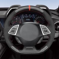 China Customized High Quality Steering Wheel Cover For Chevrolet (Chevy) Camaro 2016-2024 for sale