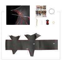 China Hand Sew DIY Car Steering Wheel Cover Wrap for Honda Civic 1998 1999 2000 2001 2002 2003 2004-2019 for sale