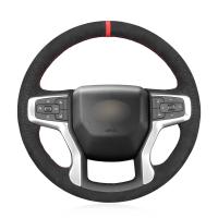 China DIY Hand Sewing Super Soft Suede Steering Wheel Cover For Chevrolet Silverado Suburban Blazer 2019-2024 for sale