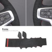 China DIY Hand Sewing Super Soft Suede Steering Wheel Cover For Chevrolet Silverado Suburban Blazer 2019-2024 for sale