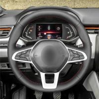 China Hand Stitching Steering Wheel Cover For Renault Clio 5 (V) 2019-2020 Captur 2 2020 Zoe 2020 for sale