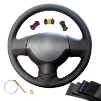 China Custom Sew Artificial Leather Steering Wheel Cover for Mitsubishi Lancer X 10 Outlander ASX 2006 2007 2008 2009 2010 2011 2012 for sale