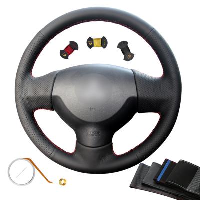 China Custom Sew Artificial Leather Steering Wheel Cover for Mitsubishi Lancer X 10 Outlander ASX 2006 2007 2008 2009 2010 2011 2012 for sale