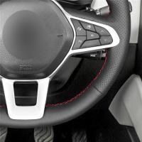 China Hand Stitching Steering Wheel Cover For Renault Clio 5 (V) 2019-2020 Captur 2 2020 Zoe 2020 for sale