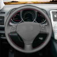 China Design Leather Stitch Steering Wheel Cover Wrap for Lexus RX330 RX400h RX400 2004-2007 Toyota Corolla Verso 2006 Camry 2004-2006 for sale