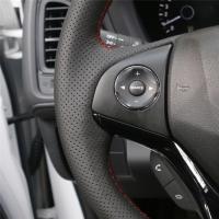 China Fashion Styles Sewing Custom DIY Leather Wrap Steering Wheel Cover for Honda New Fit City Jazz 2014 2015 2016 2017 2018 2019 for sale