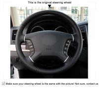 China Hand Stitching Suede Steering Wheel Cover for Mitsubishi Pajero Galant 2007 2008 2009 2010 2011 2012 2013 2014 for sale