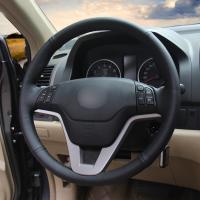 China New Arrival Customize Leather Steering Wheel Cover for Honda CRV CR-V 2007 2008 2009 2010 2011 for sale