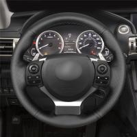 China Custom Hand Sewing Artificial Leather Steering Wheel Cover for Lexus IS200t 2016 2017 IS250 2014 2015 IS300 IS350 IS F-Sport for sale