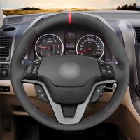 China New Arrival Customize Leather Steering Wheel Cover for Honda CRV CR-V 2007 2008 2009 2010 2011 for sale