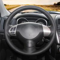 China PU Leather Black DIY Steering Wheel Wrap For Mitsubishi Pajero Sport 2006 2007 2008 2009 2010 2011 2012 2013 2014 2015 2016 for sale