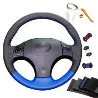 China Hand Stitching Blue Artificial Leather Steering Wheel Cover for Lexus IS250 IS250C IS300 IS350 2005 2006 2007 2008 2009 2010 for sale