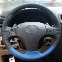 China Hand Stitching Blue Artificial Leather Steering Wheel Cover for Lexus IS250 IS250C IS300 IS350 2005 2006 2007 2008 2009 2010 for sale