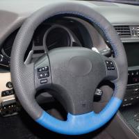 China Hand Stitching Blue Artificial Leather Steering Wheel Cover for Lexus IS250 IS250C IS300 IS350 2005 2006 2007 2008 2009 2010 for sale