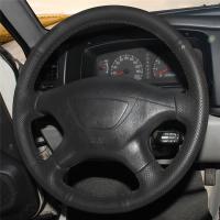 China Custom Hand Sewing PU Leather Steering Wheel Cover for Mitsubishi Pajero Montero 2004 for sale