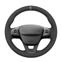 China For Ford Focus Bronco Sport Escape Customized Hand Sewing Steering Wheel Cover for sale
