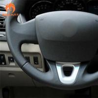 China Custom High Quality DIY Handing Sew Steering Wheel Cover for Renault Fluence ZE for Renault Kangoo for Renault Scenic for sale