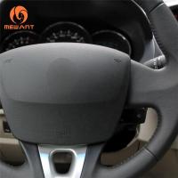 China Custom High Quality DIY Handing Sew Steering Wheel Cover for Renault Fluence ZE for Renault Kangoo for Renault Scenic for sale
