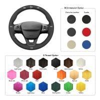 China Customized Hand Sewing Steering Wheel Cover For Ford Ford Bronco Sport E-Transit Escape for sale