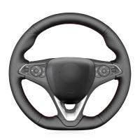 China MEWANT Hand Stitch Genuine Leather Steering Wheel Cover for Opel Astra Combo Corsa Grandland X Insignia 2014 2017 2018 2019 2020 for sale