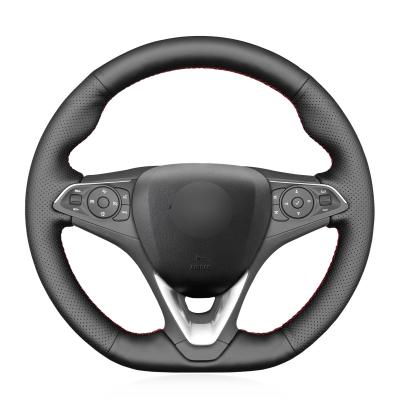 China MEWANT Hand Stitch Genuine Leather Steering Wheel Cover for Opel Astra Combo Corsa Grandland X Insignia 2014 2017 2018 2019 2020 for sale