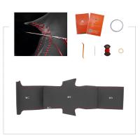 China Design Leather Suede Stitch DIY Steering Wheel Wrap for Mitsubishi Lancer X 10 Outlander ASX Colt Pajero Sport Citroen C-Crosser for sale