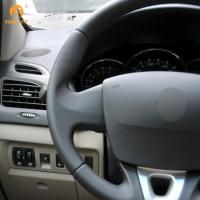 China Accessories Hand Sewing Artificial Leather Steering Wheel Cover for Renault Fluence Megane Scenic 2009 2010 2011 2012 2013 for sale