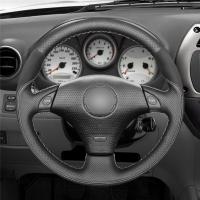 China Custom Hand Stitching Suede Leather Steering Wheel Cover for Toyota RAV4 Corolla Celica MR2 1998 1999 2000 2001 2002 2003 2004 for sale