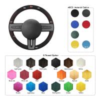 China Customized Hand Sewing Suede Steering Wheel Cover For Ford Mustang for sale