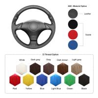 China Custom Hand Stitching Suede Leather Steering Wheel Cover for Toyota RAV4 Corolla Celica MR2 1998 1999 2000 2001 2002 2003 2004 for sale