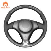 China Wrap Hand Sewing Carbon PU Leather Steering Wheel Cover for Toyota RAV4 Celica Corolla Matrix MR2 1998 1999 2000 2001 for sale