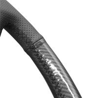 China Wrap Hand Sewing Carbon PU Leather Steering Wheel Cover for Toyota RAV4 Celica Corolla Matrix MR2 1998 1999 2000 2001 for sale