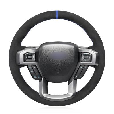 China Customized Hand Sewing Steering Wheel Cover For Ford F150 F250 F350 F450 for sale